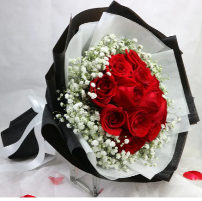 Hot Romance (Red) - Bouquet | FLORAMOMENTS.SG Express Delivery
