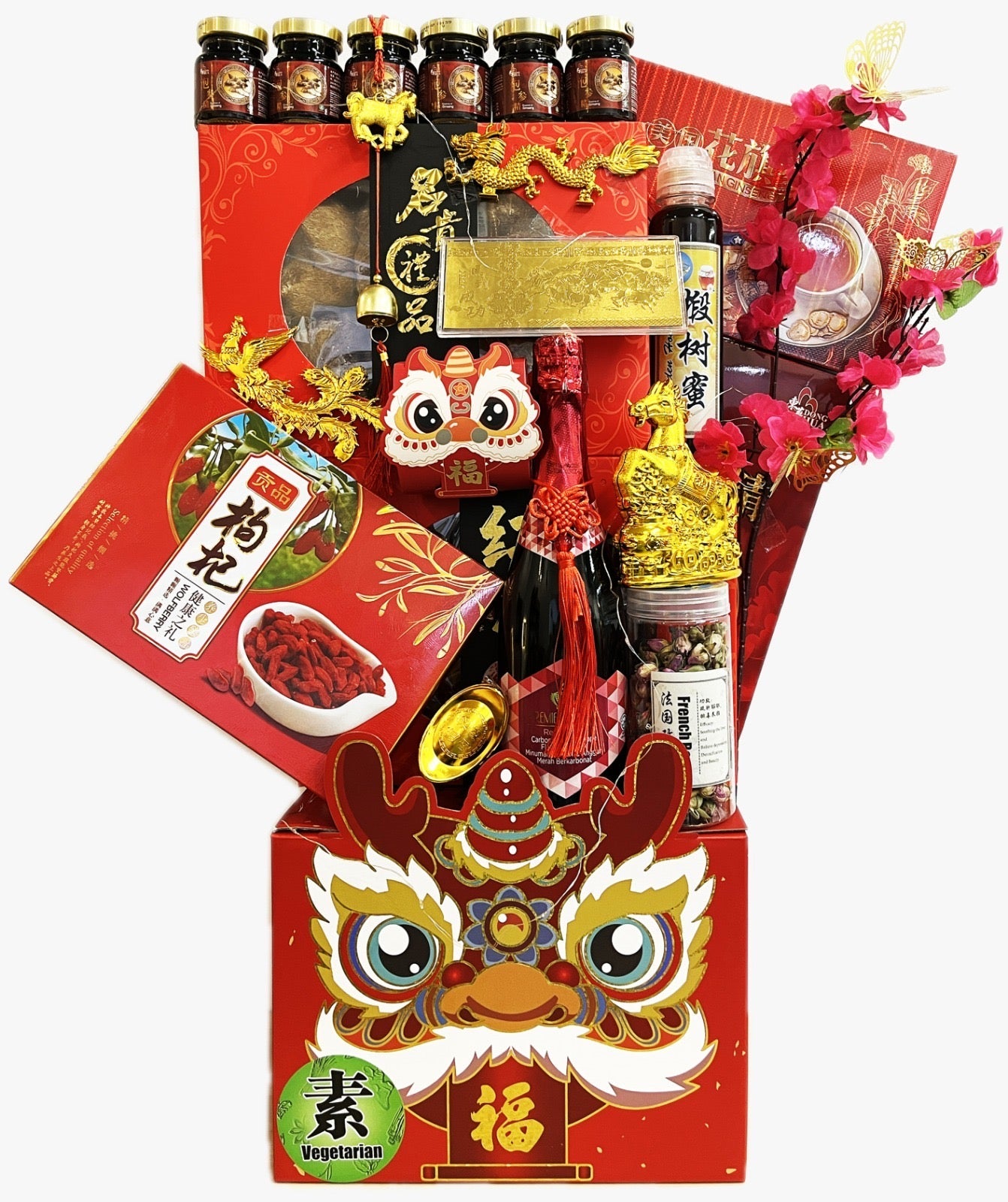 CNY25 Hamper - Vegetarian Healthy | FLORAMOMENTS.SG Pre-Order Only