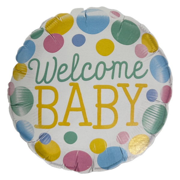 Welcome Baby Balloon (Rainbow) | FLORAMOMENTS.SG Express Delivery