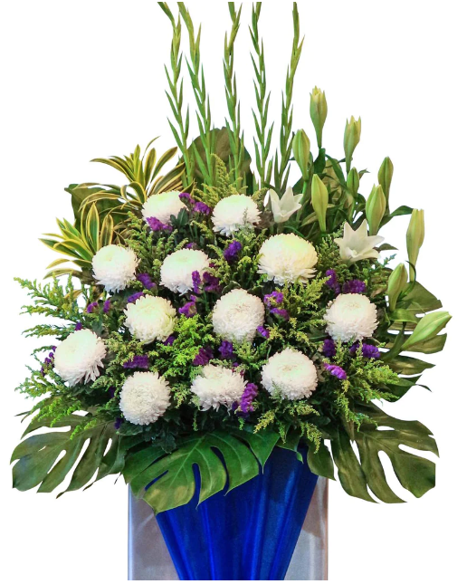 Peaceful - Condolences Flower Stand | FLORAMOMENTS.SG Express Delivery